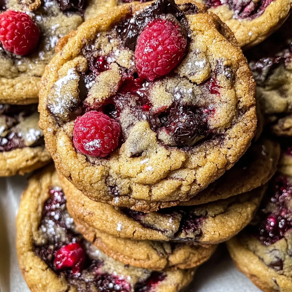 Raspberry Chocolate Chunk Cookies – Easy & Irresistible